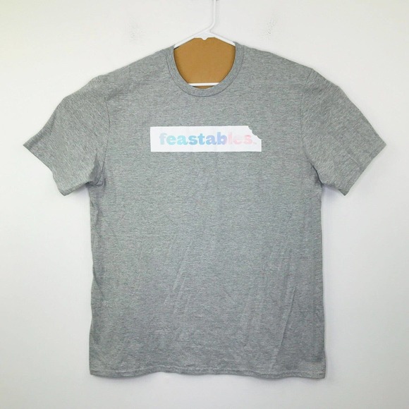 MrBeast | Shirts | Mrbeast Mens Xl Tshirt Gray Feastables Logo Graphic ...